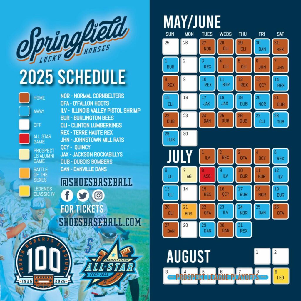 Springfield Lucky Horseshoes 2025 Schedule & Tickets Now on Sale ...