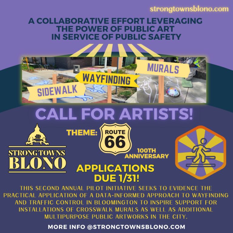 Strong Towns Blono Sidewalk Wayfinding Mural Project | Illinois Route ...